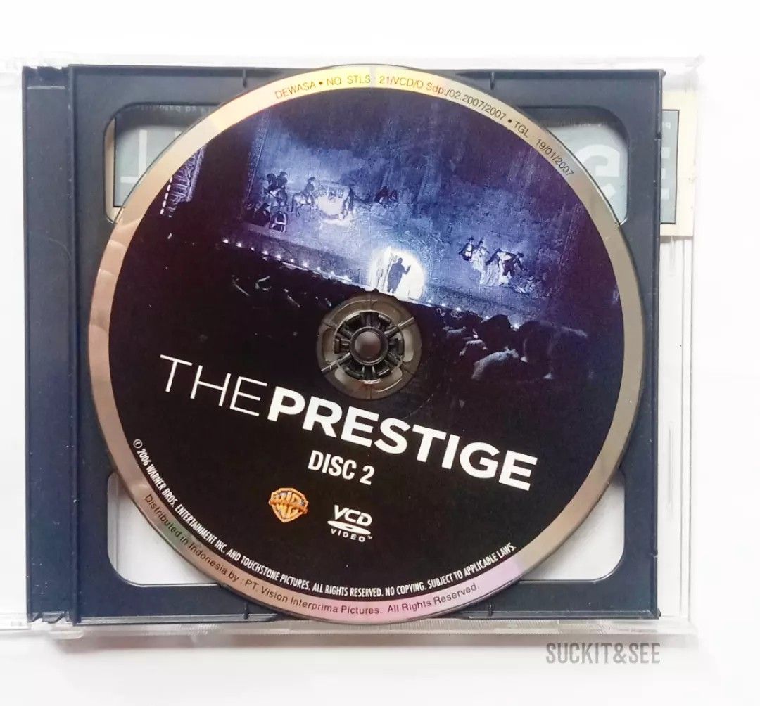 VCD Original The Prestige, Musik & Media, CD, DVD & Lainnya di Carousell
