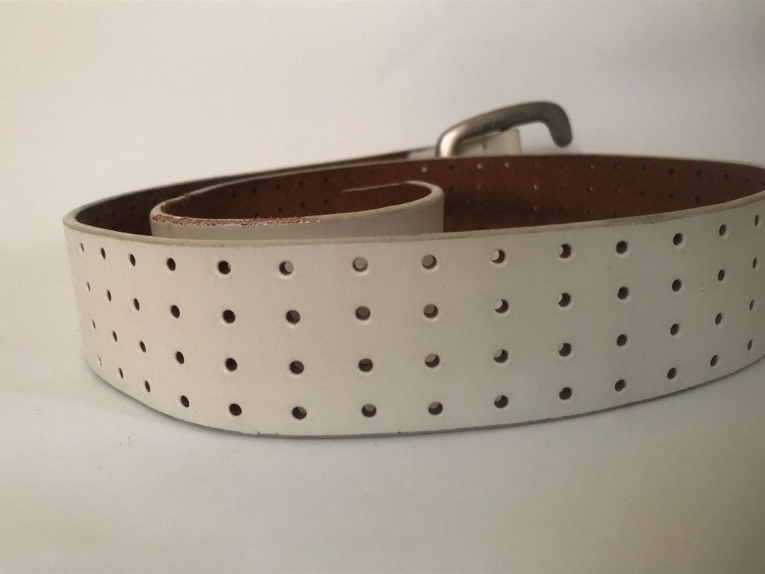 Vintage Japanese Archival Back Number Perforated Grid Genuine Leather ...