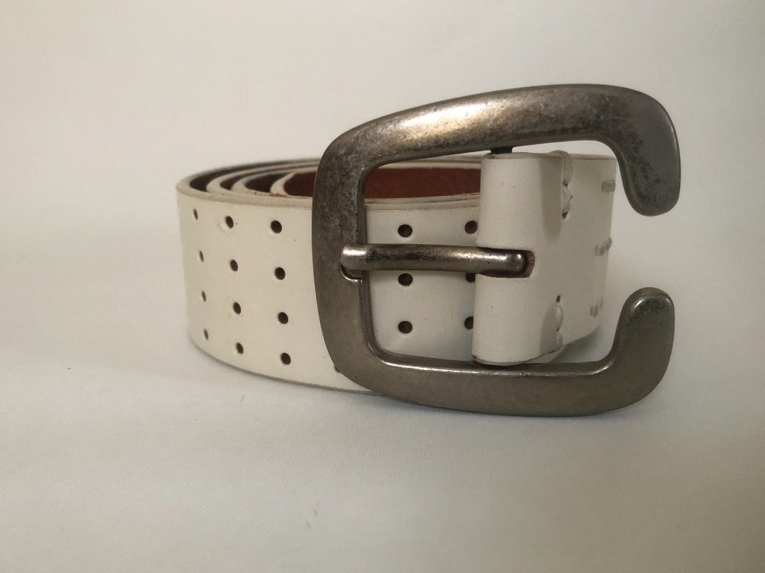 Vintage Japanese Archival Back Number Perforated Grid Genuine Leather ...