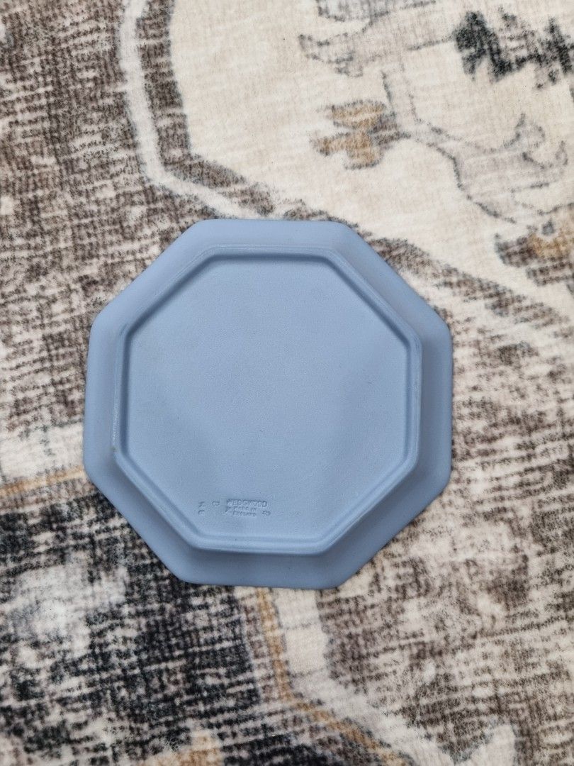 Vintage Wedgwood Pale Blue Jasperware Octagonal Trinket Dish, Hobbies & Toys, Memorabilia ...