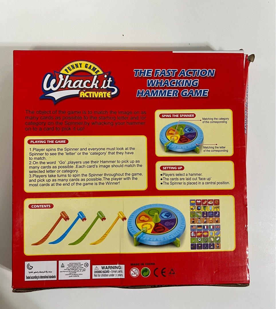 whack it activate board game 桌上遊戲, 興趣及遊戲, 玩具 & 遊戲類 - Carousell