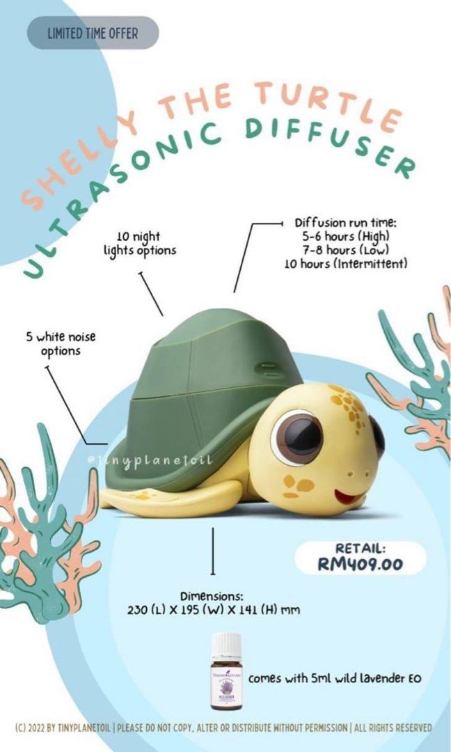 YL - Shelly The Turtle Diffuser, Furniture & Home Living, Home ...