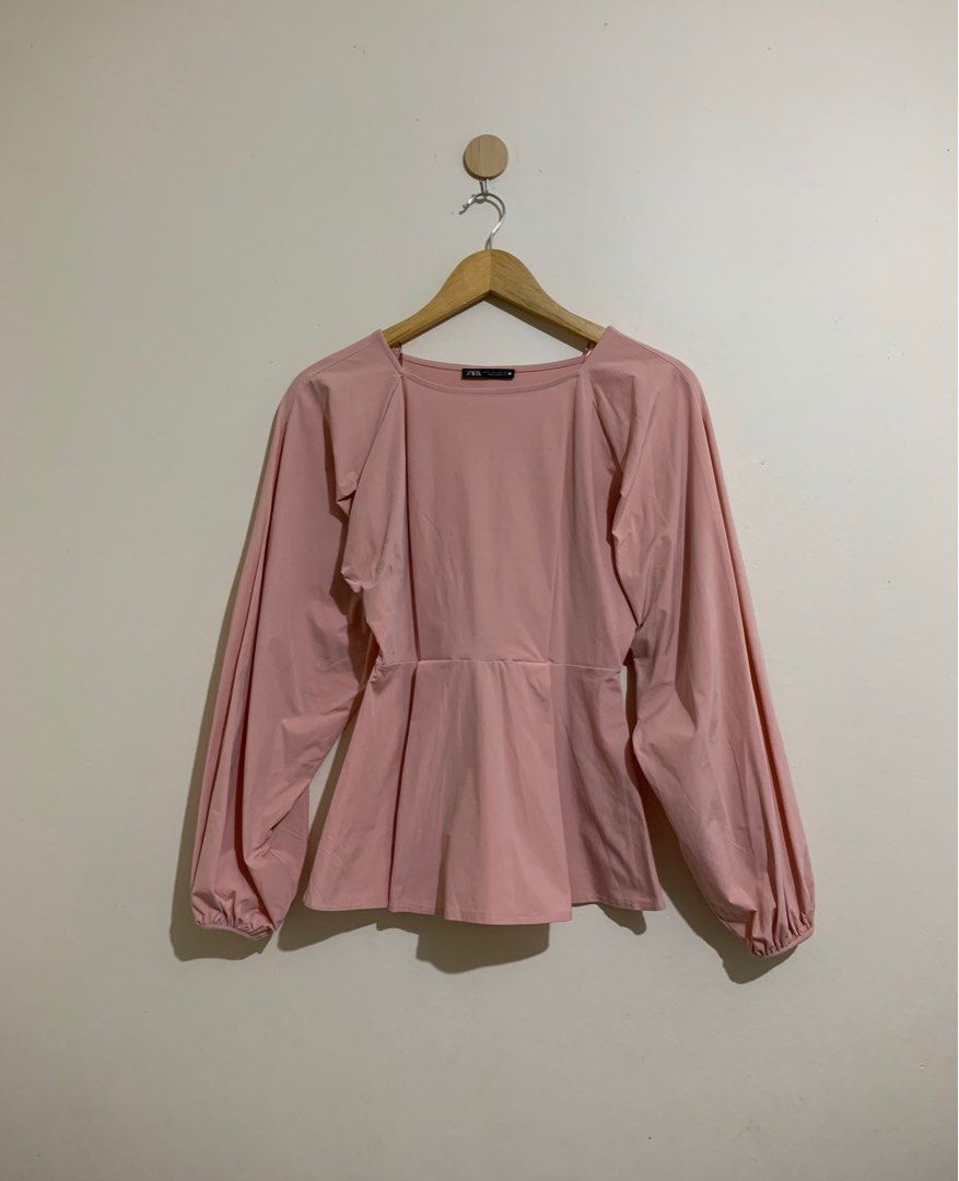ZARA Blush Pink Top on Carousell