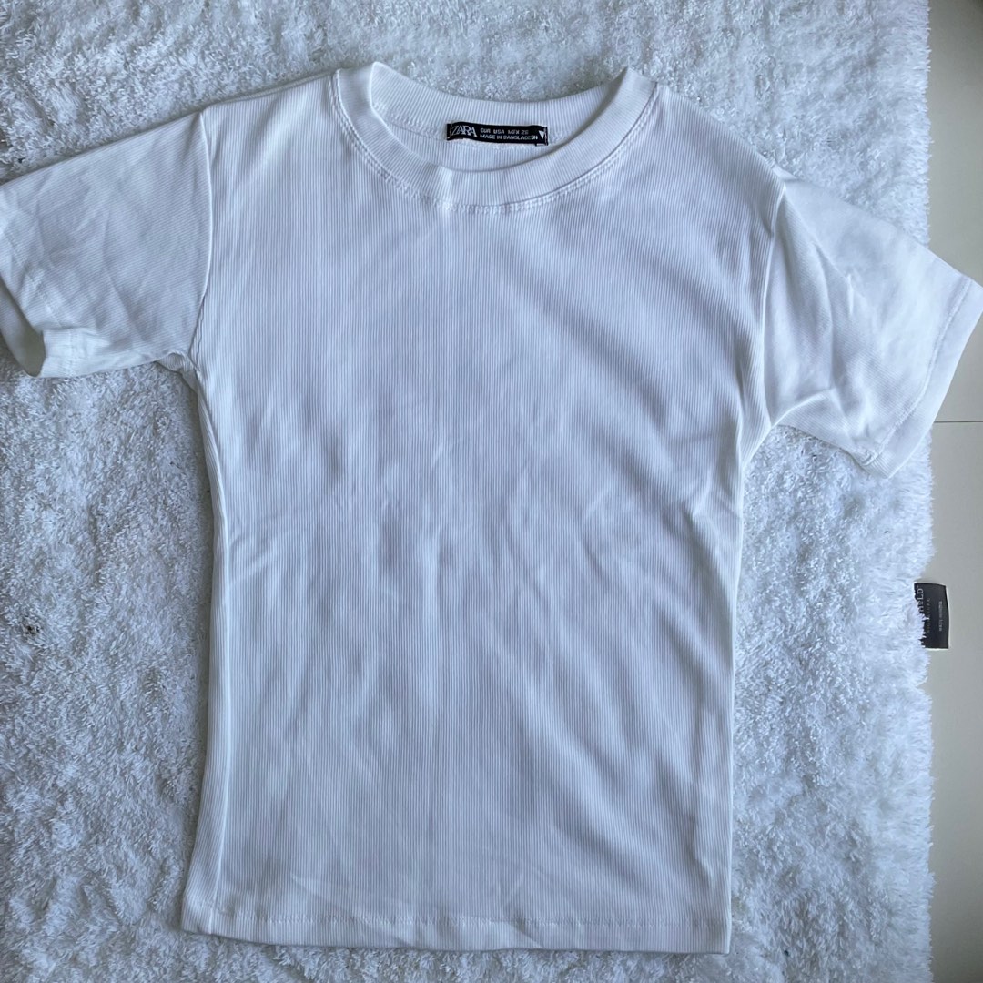 ZARA Full Length Basic Top, Women's Fashion, Tops, Shirts on Carousell