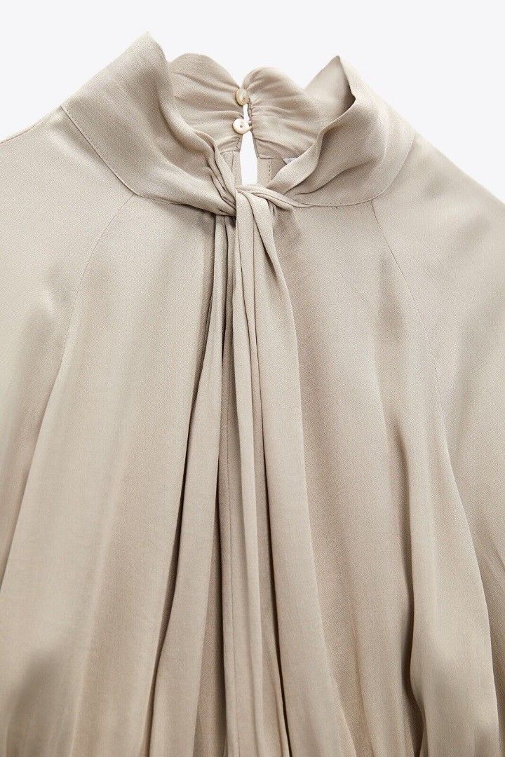 Zara Satin Dress, Women's Fashion, Dresses & Sets, Dresses on Carousell