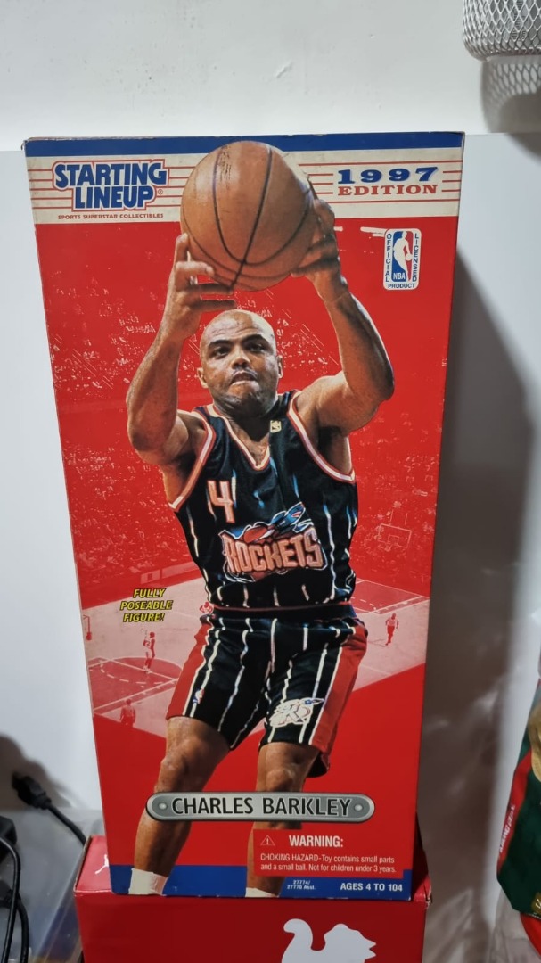 NBA 1997 Charles Barkley Starting Lineup 1/6 Figure! RARE !, Hobbies ...