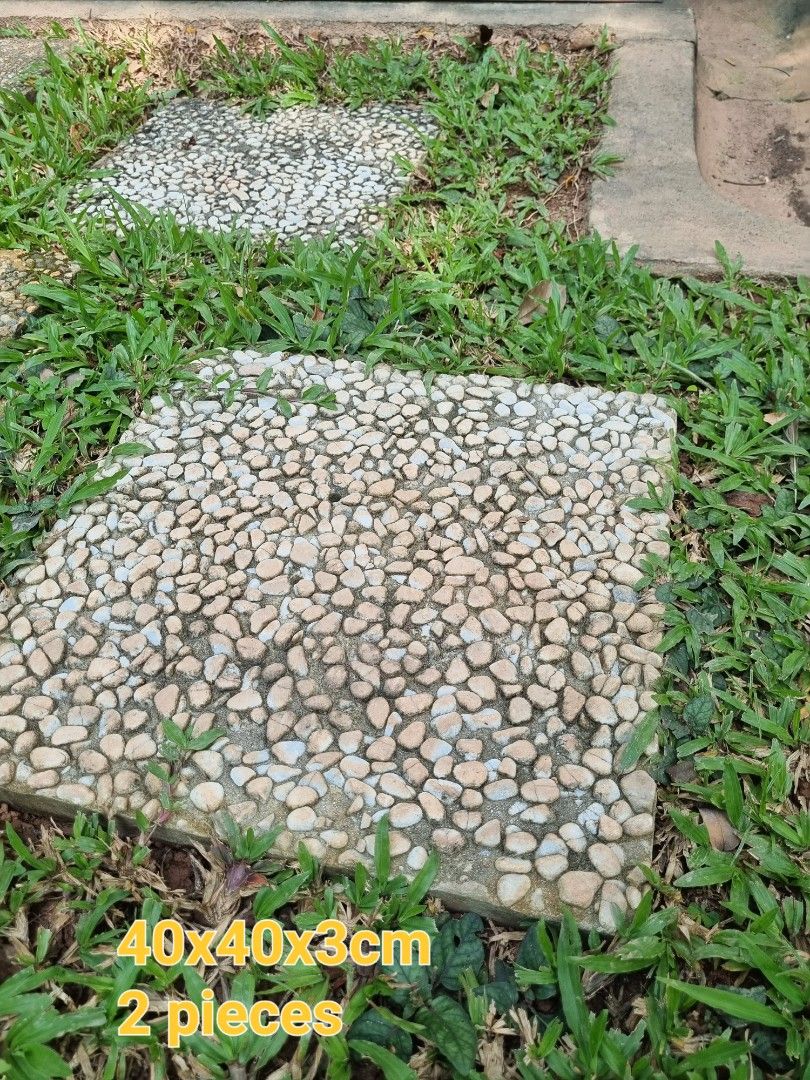 3 round slabs and 2 square slabs, Furniture & Home Living, Gardening ...