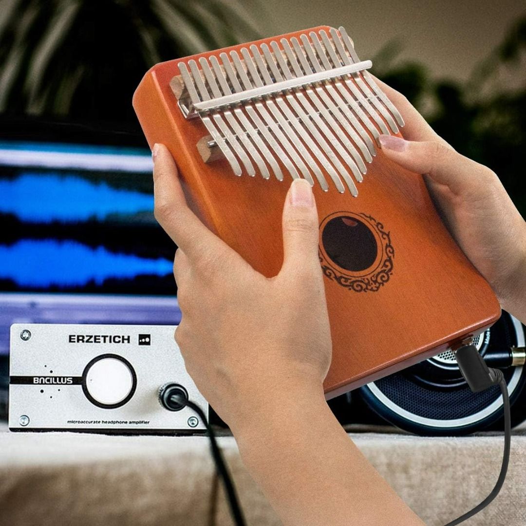 [4032] Electric Kalimba, AKLOT 17 keys EQ Kalimbas Thumb Piano Solid ...