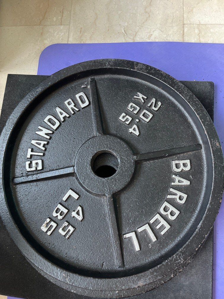 4X20KG Weight Plates, Sports Equipment, Exercise & Fitness, Weights ...