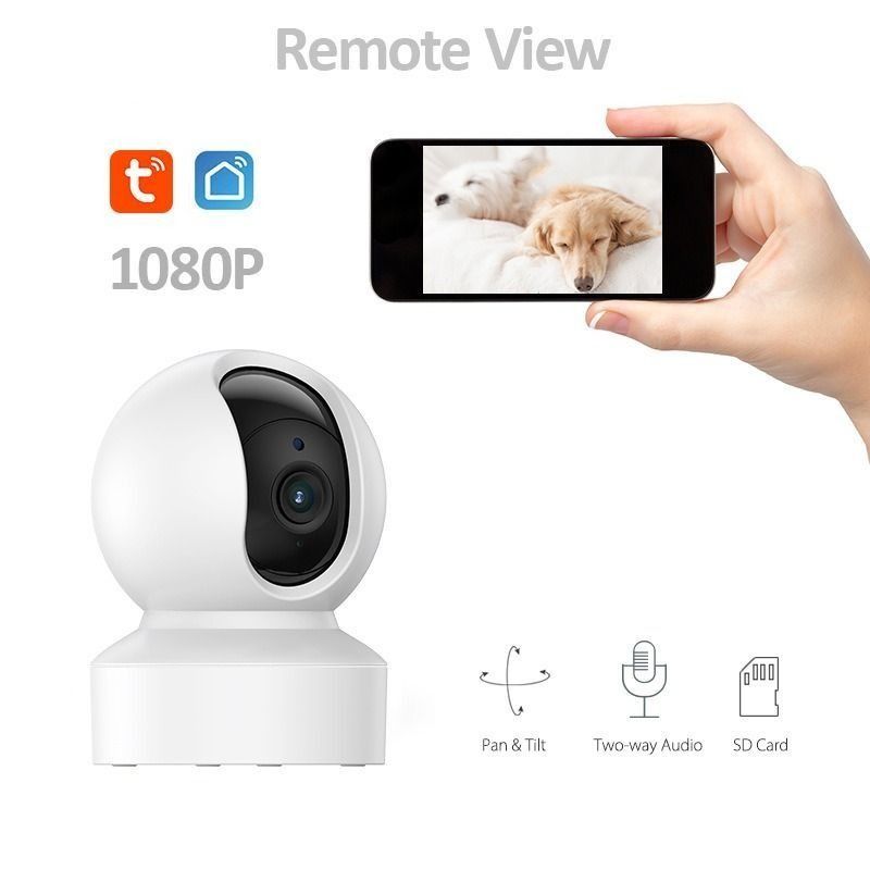 全新 Tuya Smart Life Camera 監控攝影機無綫閉路電視 雙向音頻 1080P 無線 WiFi 家庭監控平移360° /垂直 ...