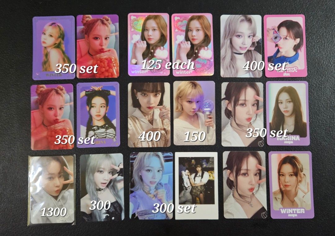 aespa Winter Photocards on Carousell