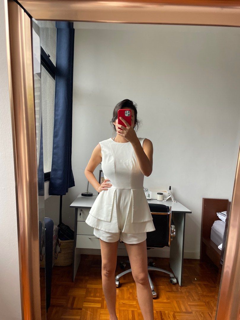 AO/AQ off white play suit, Women's Fashion, Dresses & Sets, Dresses on ...