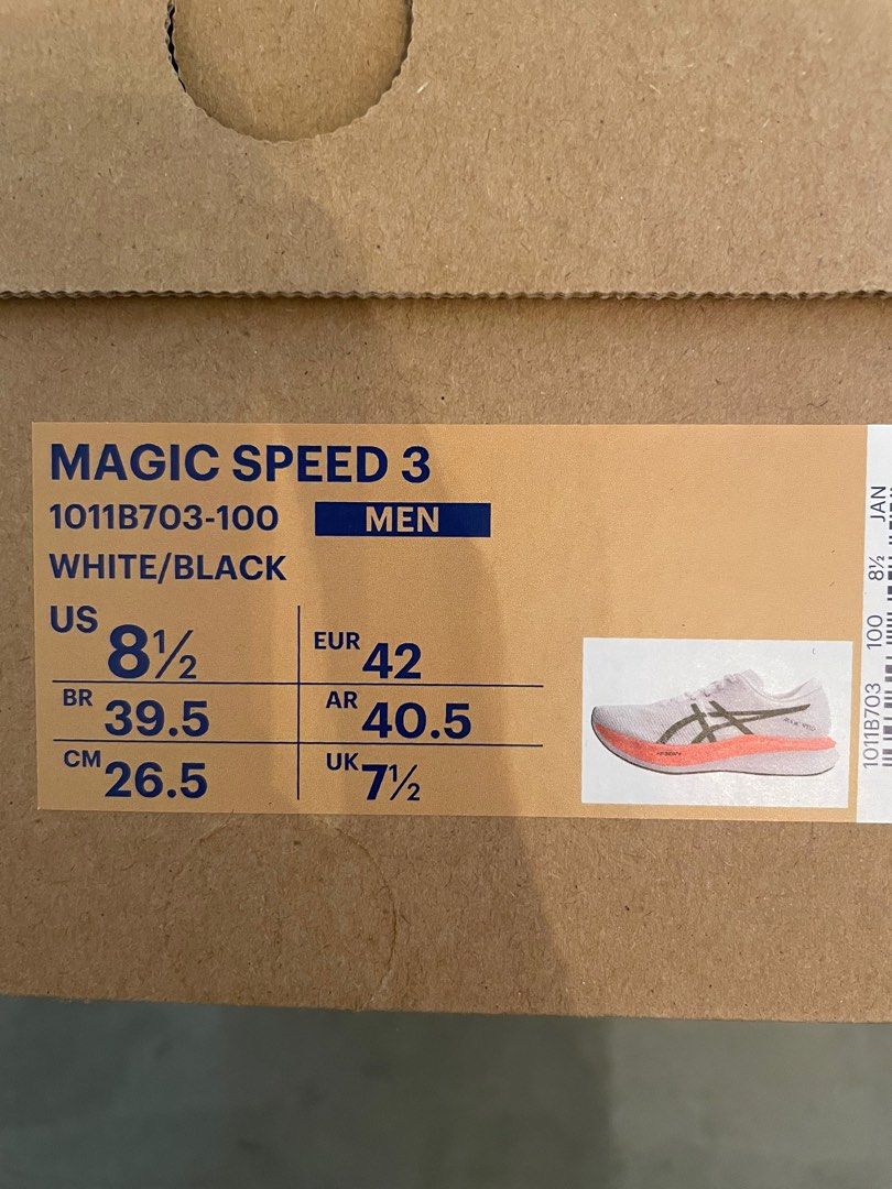 ASICS Magic Speed 3 Men Sz 8.5, Sports Equipment, Other Sports ...