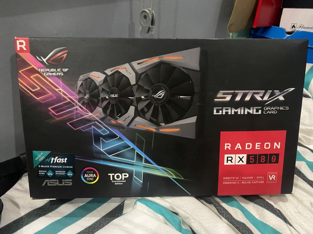 ASUS ROG RX580 8gb w/ box, Computers & Tech, Parts & Accessories ...