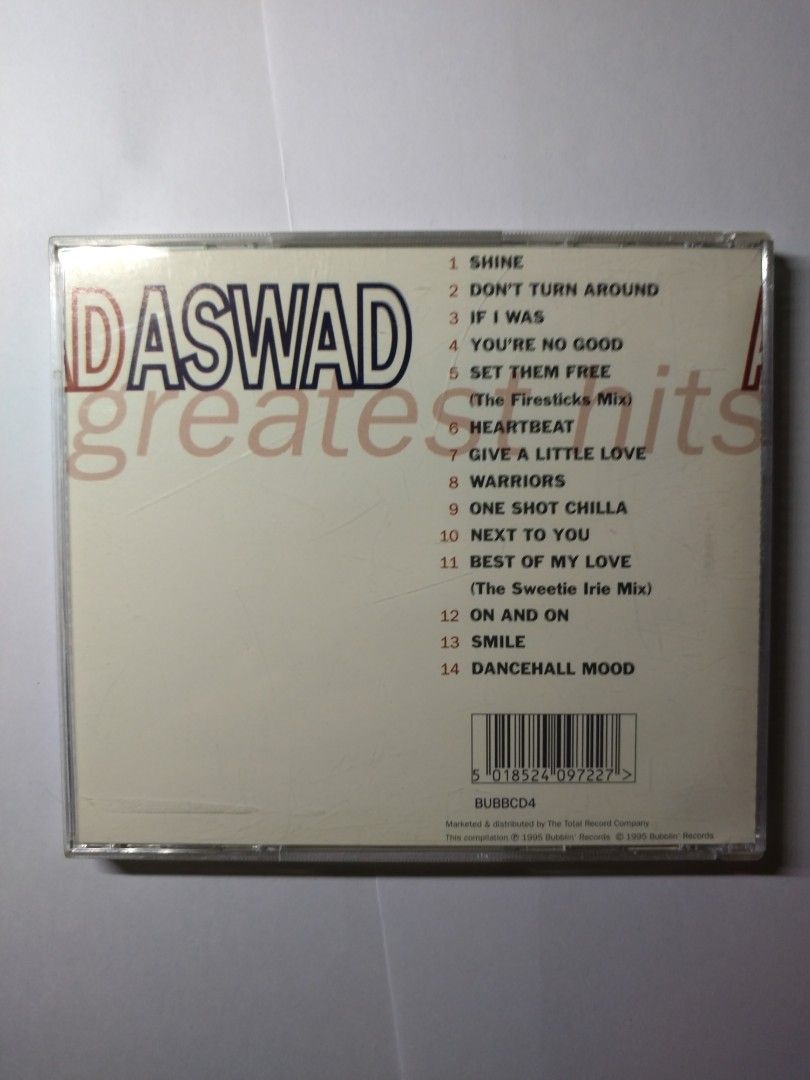 ASWAD "Greatest Hits" CD, Hobbies & Toys, Music & Media, CDs & DVDs on ...