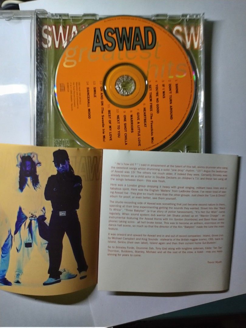 ASWAD "Greatest Hits" CD, Hobbies & Toys, Music & Media, CDs & DVDs on ...