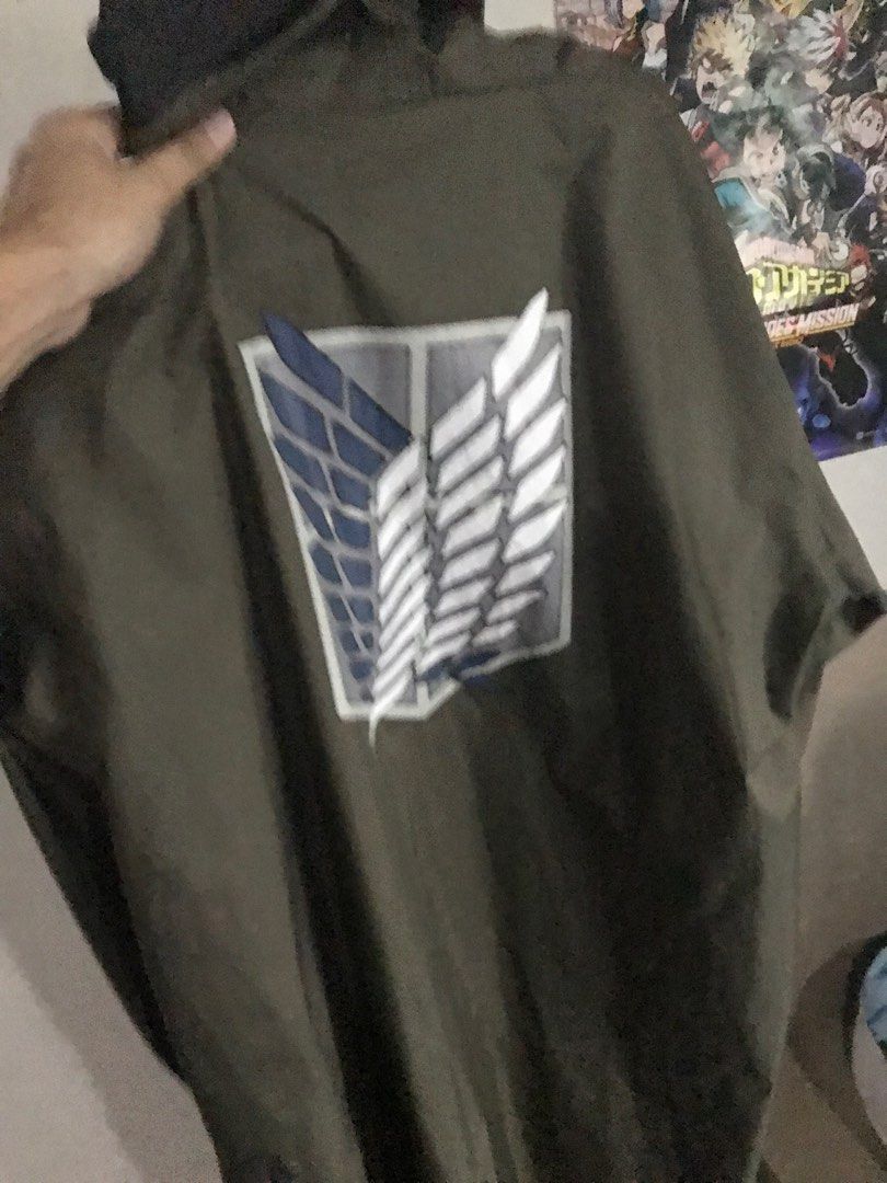 Attack on Titan rain coat, Men's Fashion, Coats, Jackets and Outerwear ...