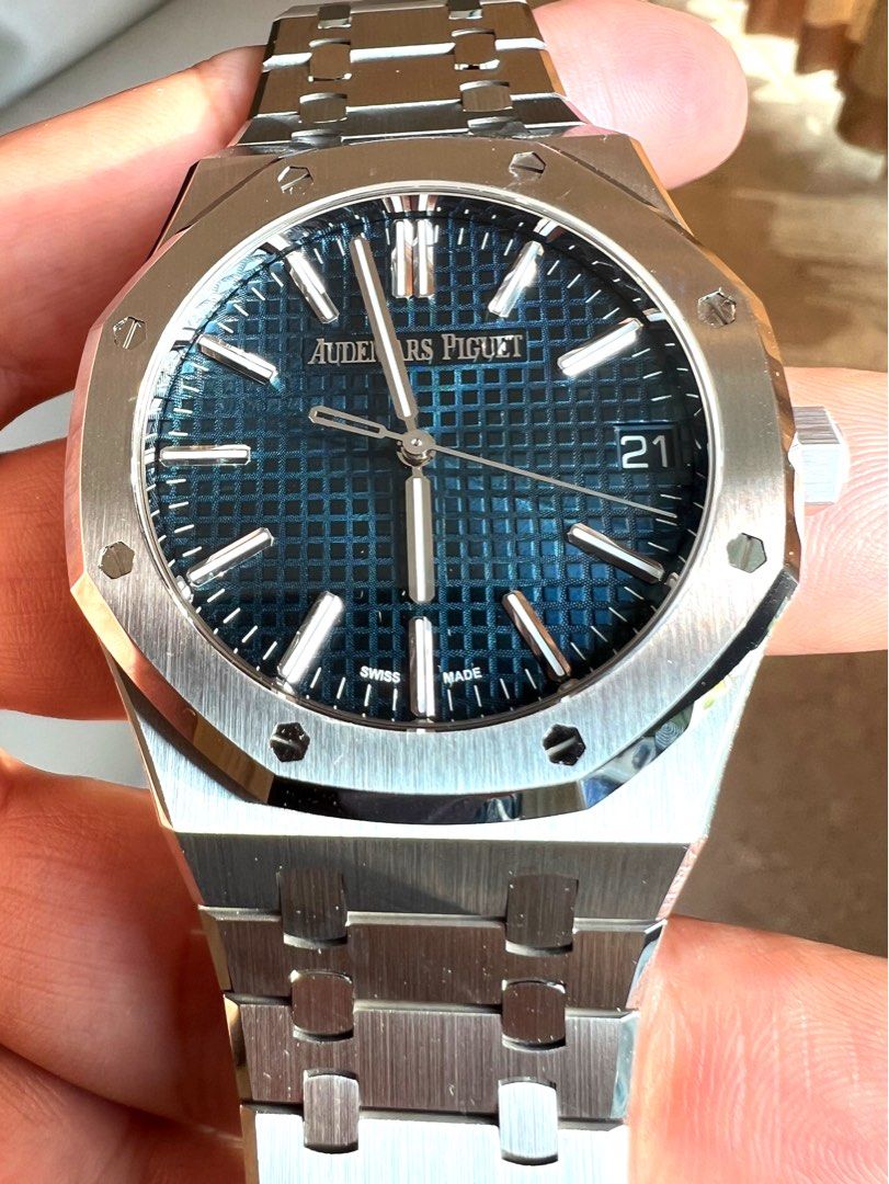 Audemars Piguet Royal Oak 15510st Blue dial 50th anniversary, Luxury ...