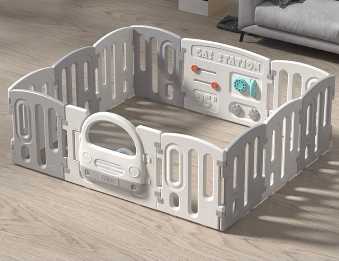 Mloong Baby Play Area Fence with Gate, Babies & Kids, Baby Nursery ...