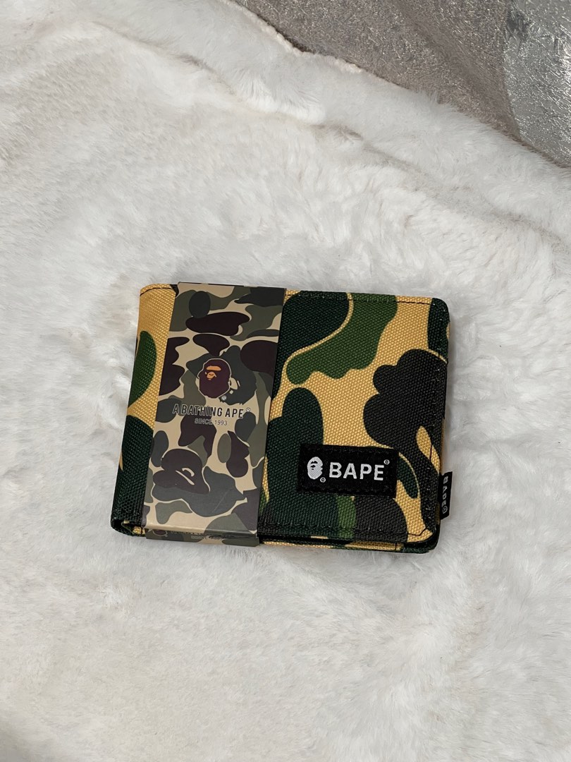Bape Camo Wallet, Men's Fashion, Watches & Accessories, Wallets & Card ...