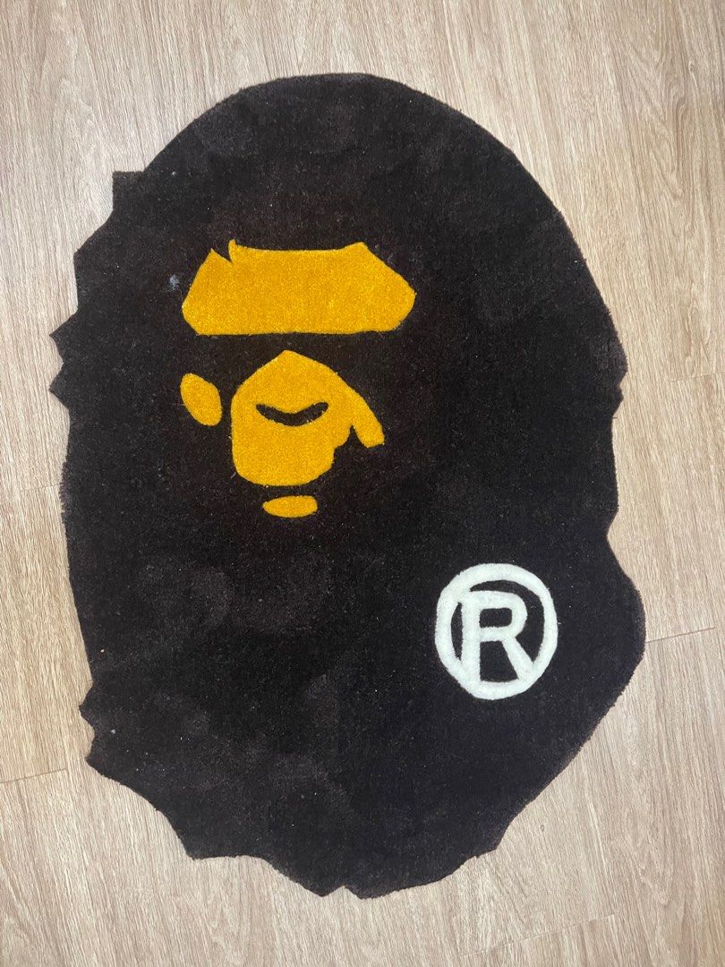 Bape Head Rug, Furniture & Home Living, Home Decor, Carpets, Mats ...