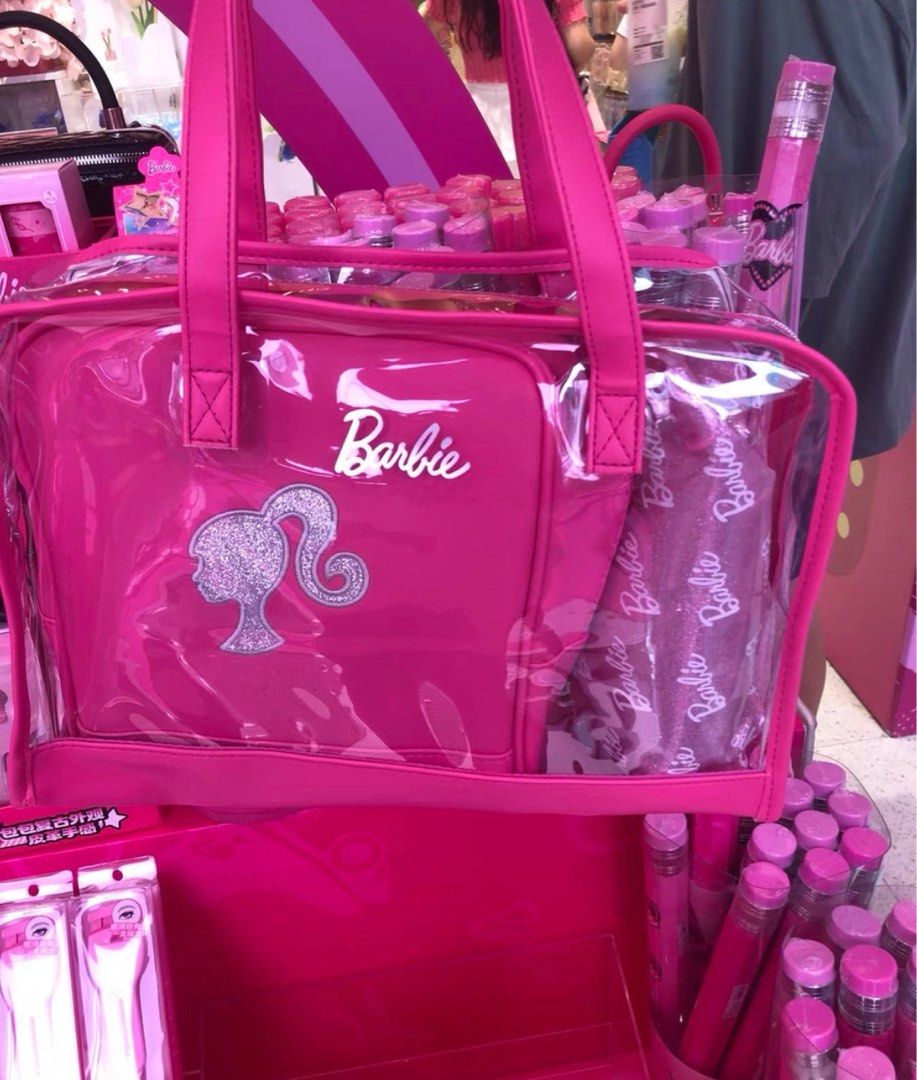 BARBIE X MINISO 3 IN 1 MAKE UP POUCH BAG SET, Hobbies & Toys ...