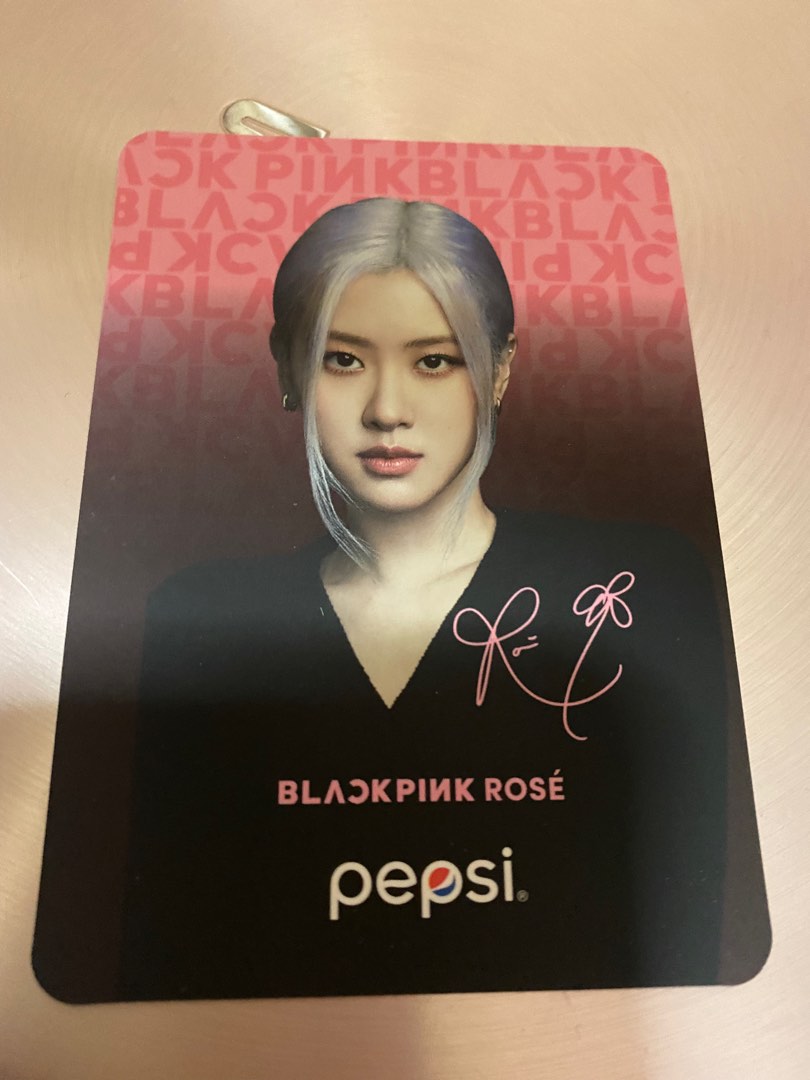 Blackpink Pepsi Rose Official Photocard, Hobbies & Toys, Memorabilia ...