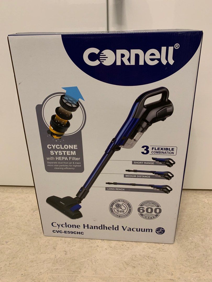 [BRAND NEW] CORNELL CVCE59CHC WIRED CYCLONE HANDHELD VACUUM, TV & Home ...