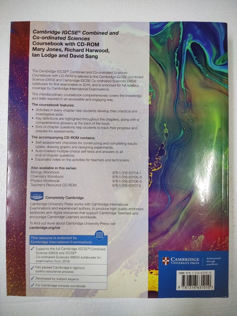 Cambridge Igcse Combined And Coordinated Science Coursebook Hobbies