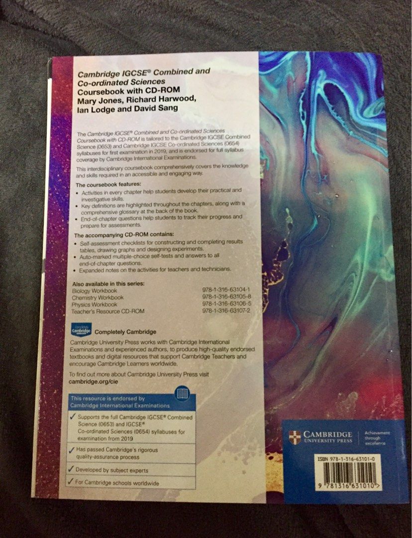 Cambridge Igcse Combined And Co Ordinated Science Coursebook Hobbies And Toys Books And Magazines