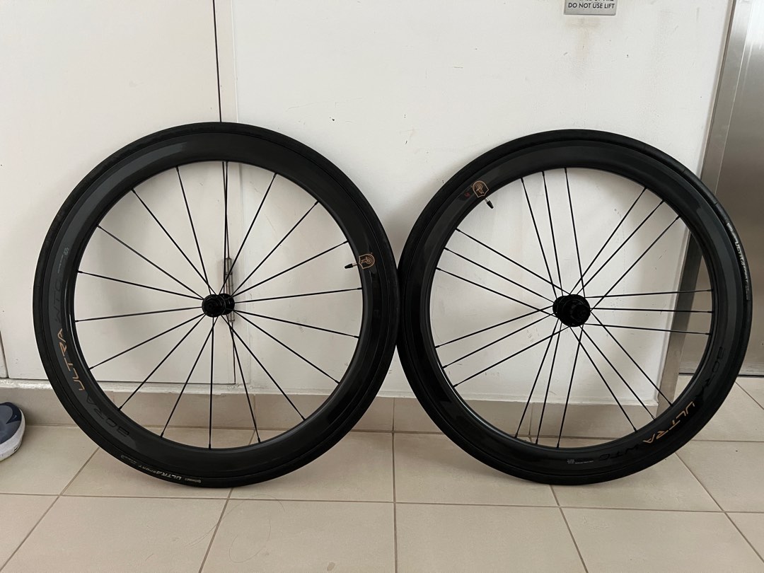 Campagnolo Bora Ultra WTO 50 Rim brake Carbon wheelset OEM, Sports ...