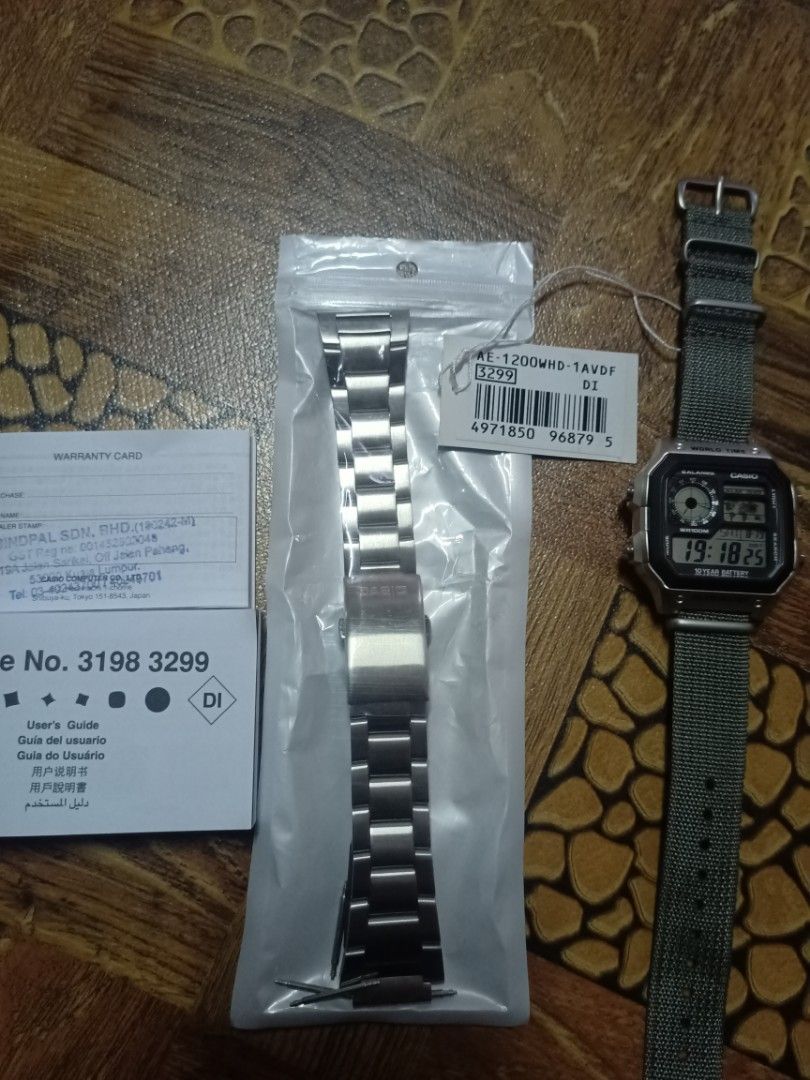 Casio AE1200 AE-1200WH AE-1200WHD AE-1200WHD-1AVDF, Men's Fashion ...