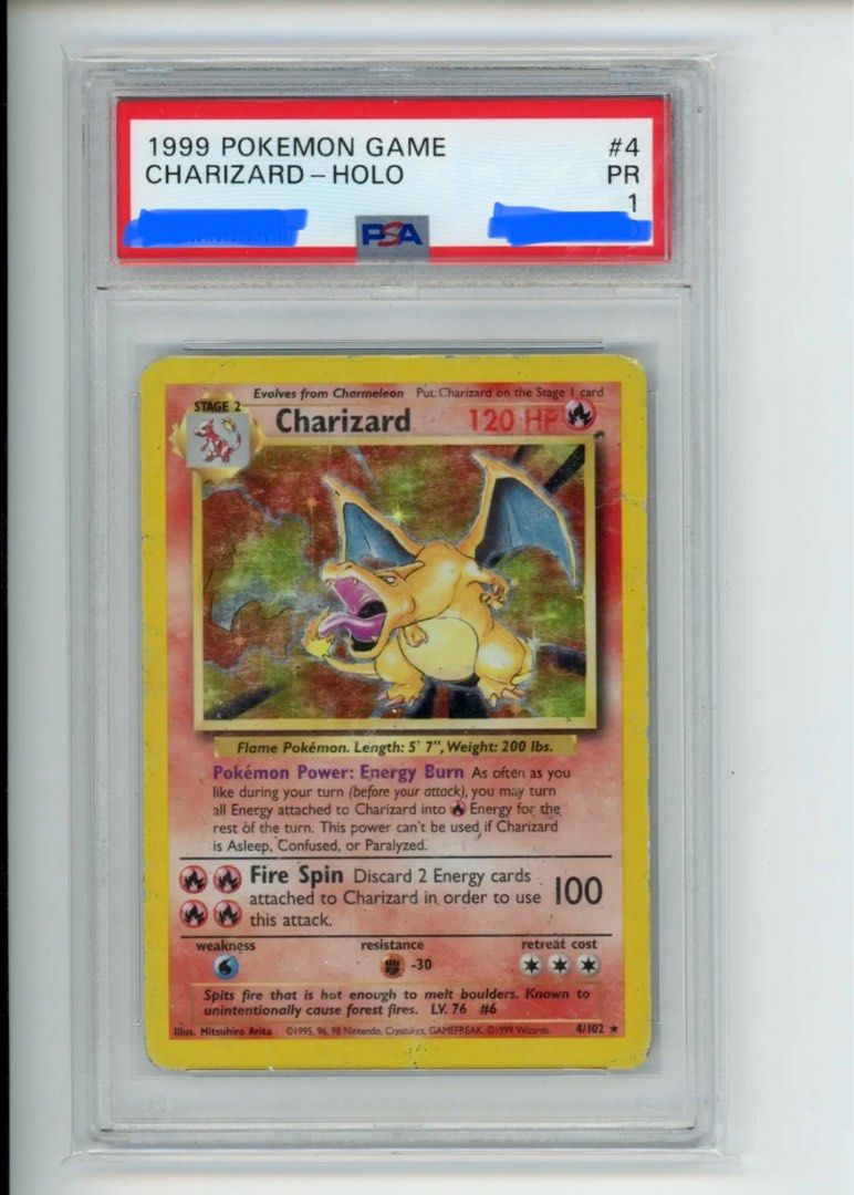 Charizard base set PSA 1, Hobbies & Toys, Toys & Games on Carousell
