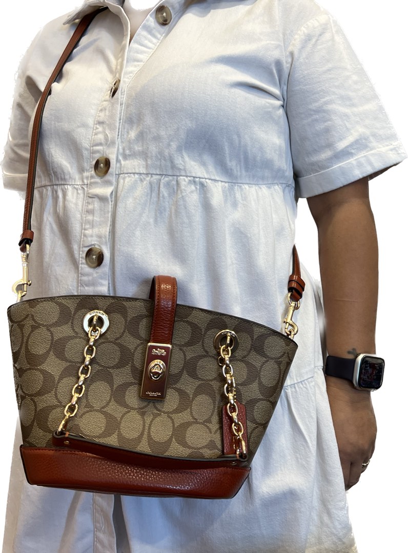 Coach Lane Bucket Bag in Signature Canvas, Luxury, Bags & Wallets on ...