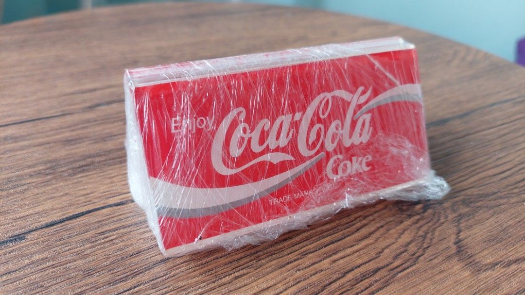 Coca cola tempat letak menu,di atas meja, Hobbies & Toys, Collectibles ...