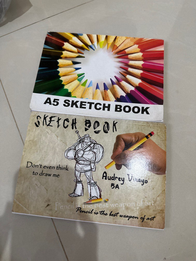Coloring book sketch book, Buku & Alat Tulis, Alat Tulis di Carousell