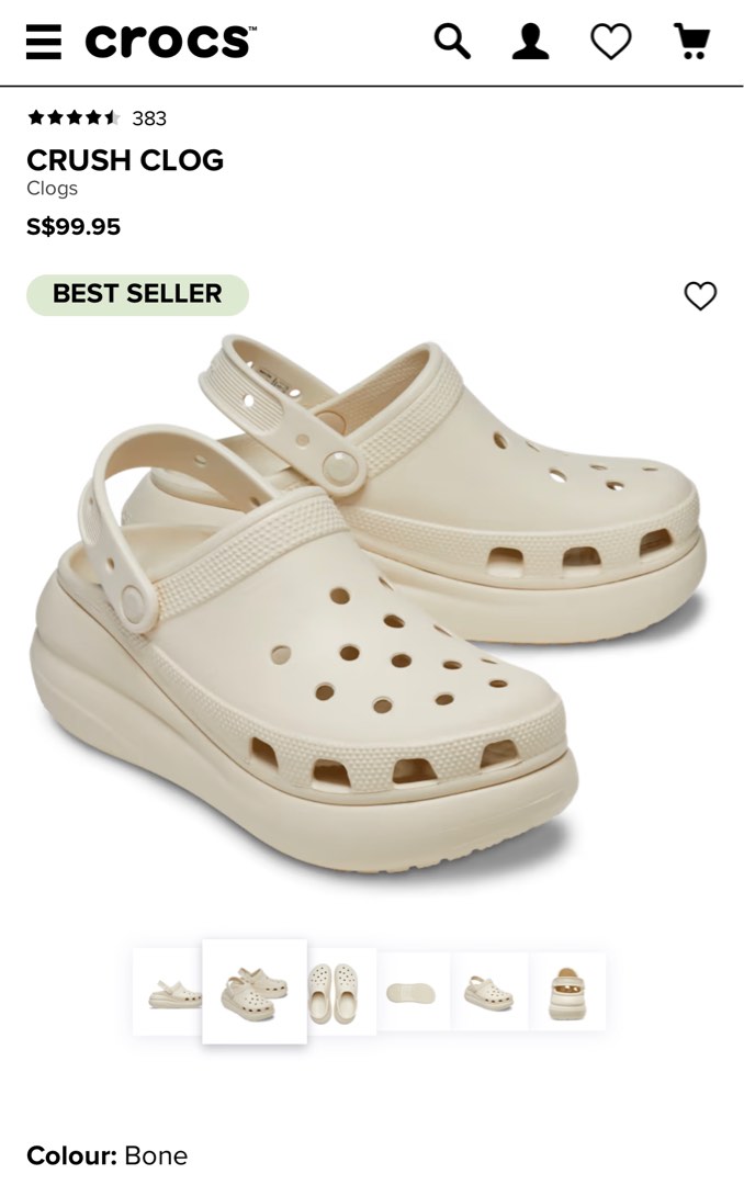 Crocs crush clogs, Men's Fashion, Footwear, Flipflops and Slides on ...