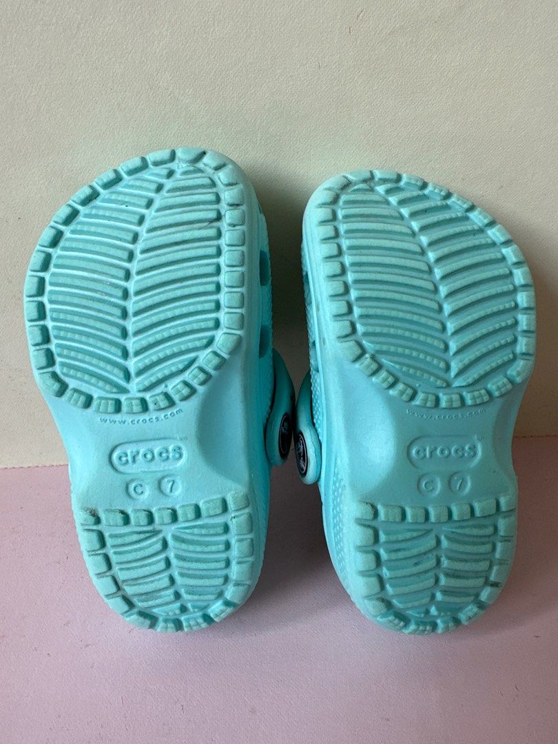 Crocs light blue Minnie Mouse size 7c, Babies & Kids, Babies & Kids ...