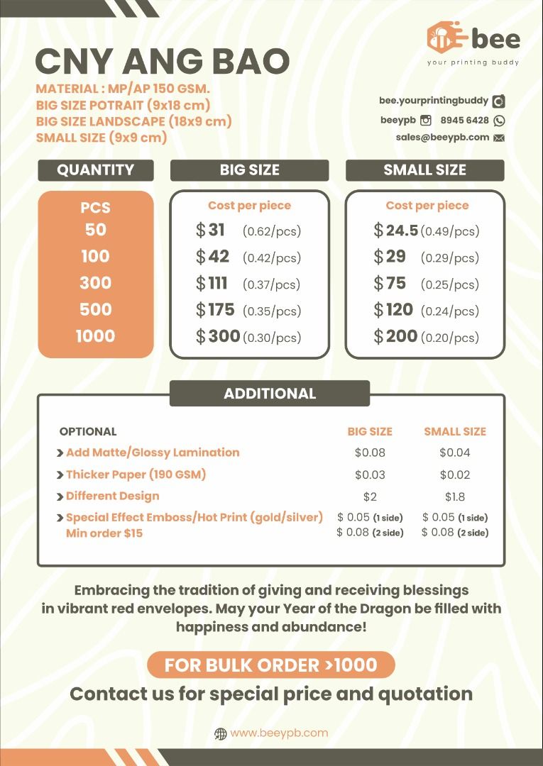 CUSTOM ANG BAO | RED PACKET | CNY ENVELOPE ENVELOPE | ANGBAO WITH BOX ...