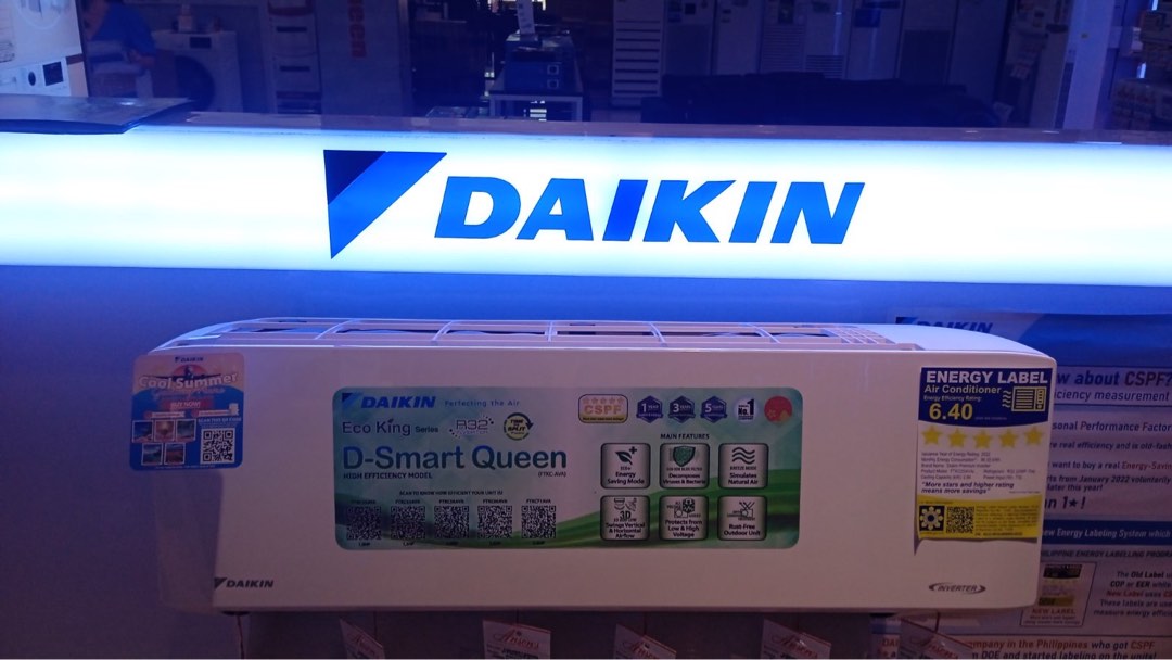 DAIKIN SPLIT TYPE INVERTER AIRCON (INSTALLATION COST NOT YET INCLUDED ...