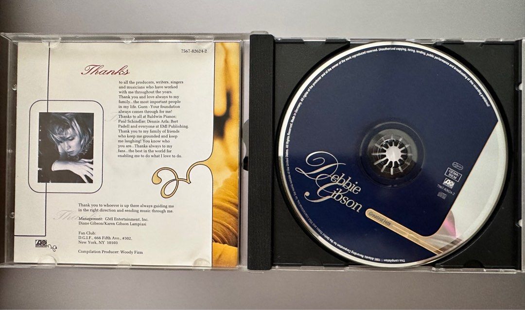 Debbie Gibson greatest hits, Hobbies & Toys, Music & Media, CDs & DVDs ...