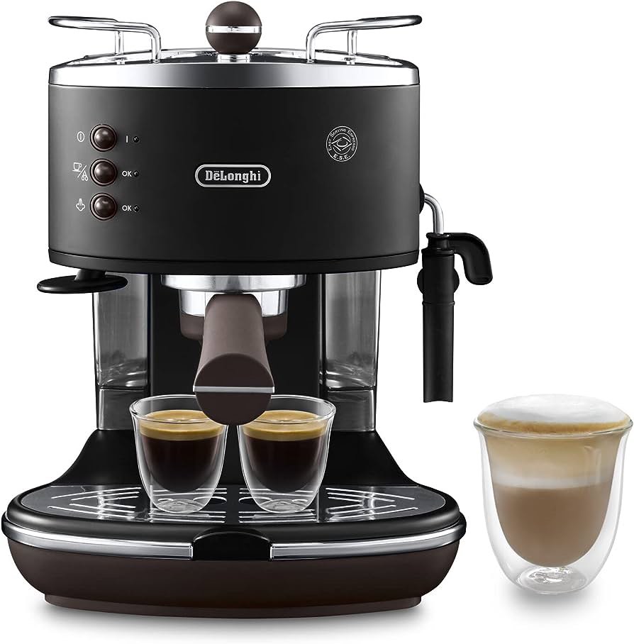 De'Longhi Icona Vintage ECOV311.BK Espresso Pump Coffee Machine (Black ...