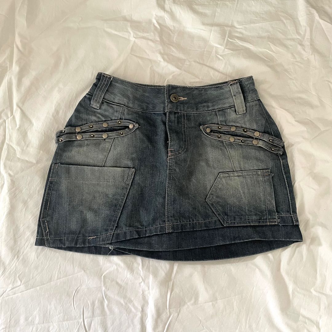 Denim Mini Skirt | y2k cyber grunge acubi rare subversive pinterest ...