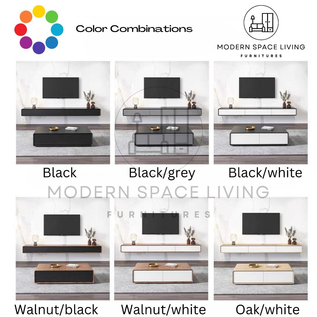 DEONN Modern Floating TV Console / Coffee Table - TVC208, Furniture ...