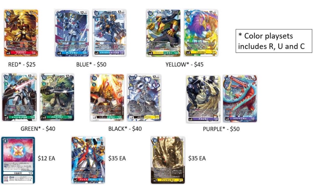 Digimon EX5 SEC and Playset PO on Carousell