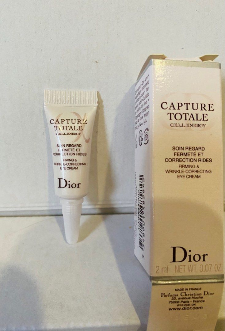 DIOR CAPTURE TOTALE FIRMING & WRINKLE-CORRECTING EYE CREAM 2ML, Beauty ...