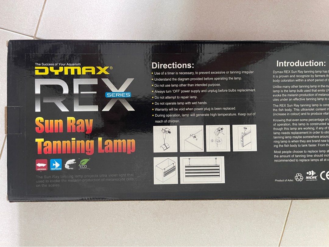 Dymax Tanning Lamp, Pet Supplies, Homes & Other Pet Accessories on Carousell