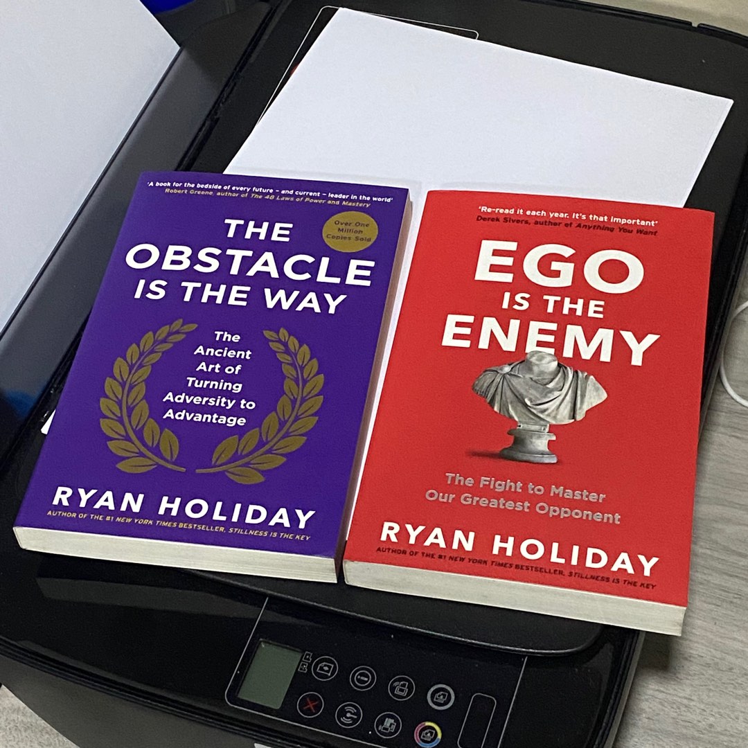 ego is the enemy and the obstacle is the way by ryan holiday on Carousell