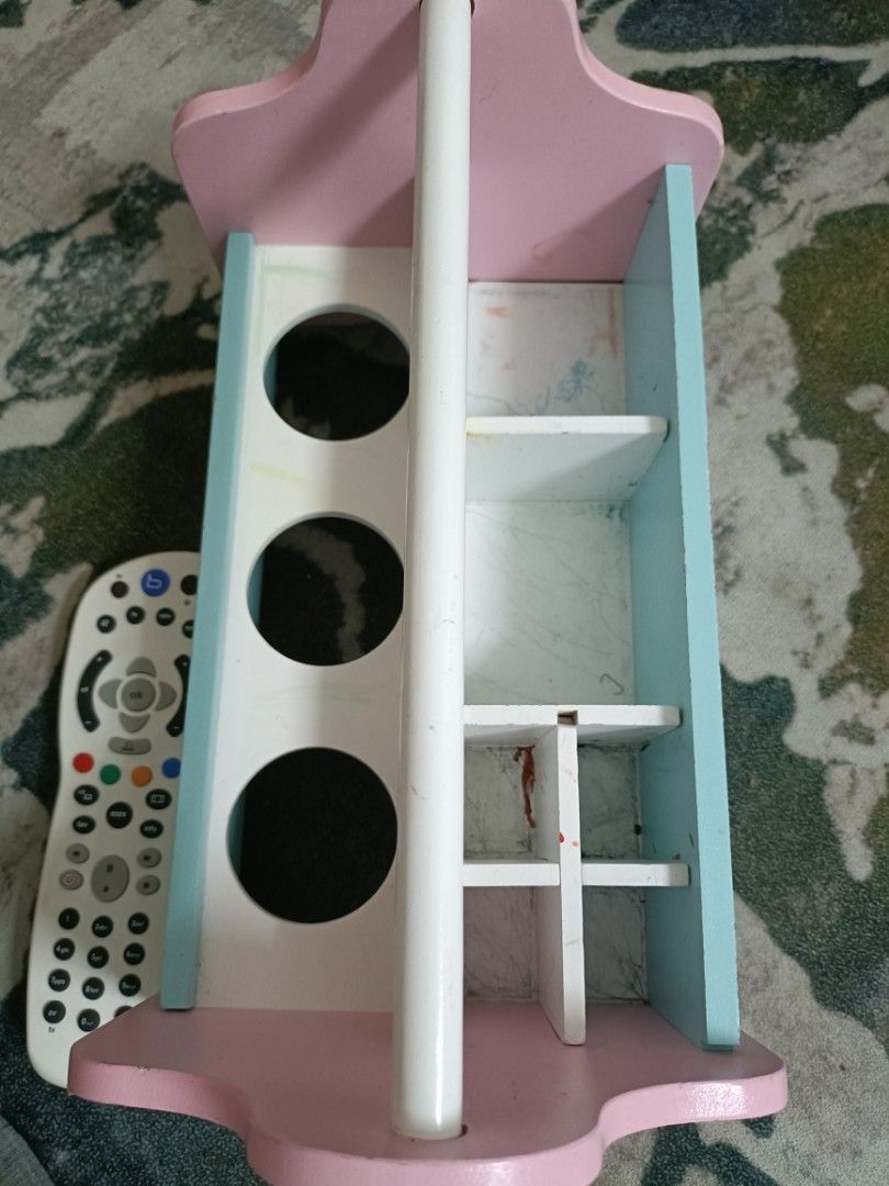 ELC stationaries compartment wooden storage, Hobbies & Toys, Books ...