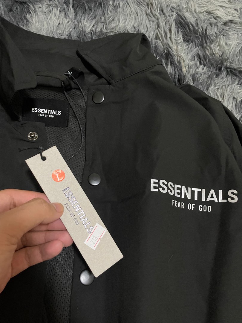 Essentials Fear of God Windbreaker on Carousell